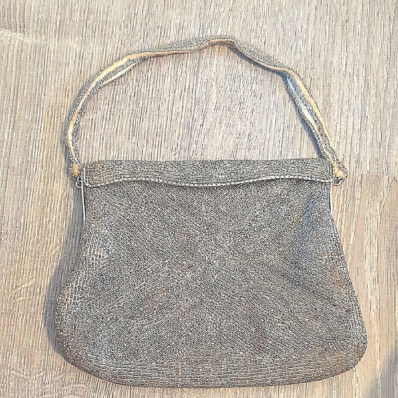 Walborg | Bags | Vintage Walborg Silver Bead Purse | Poshmark